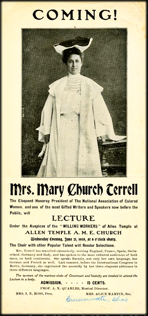Mary Church Terrell Defined Social Activism - Racing Nellie Bly